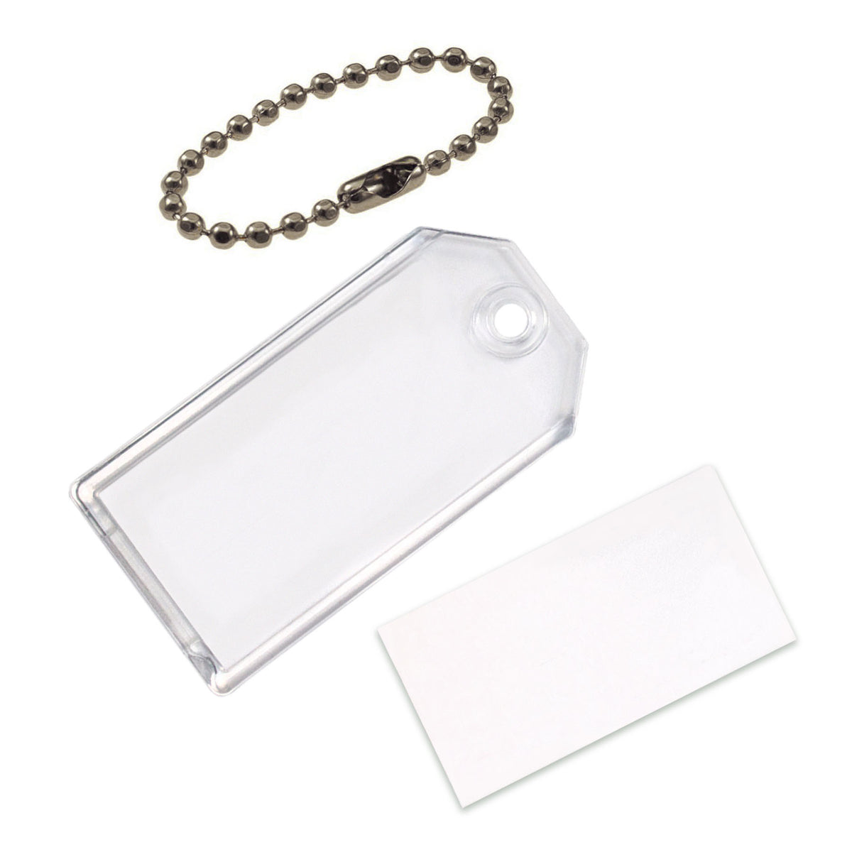 Key Tag with Ball Chain | Custom Print | Lucky Line Products