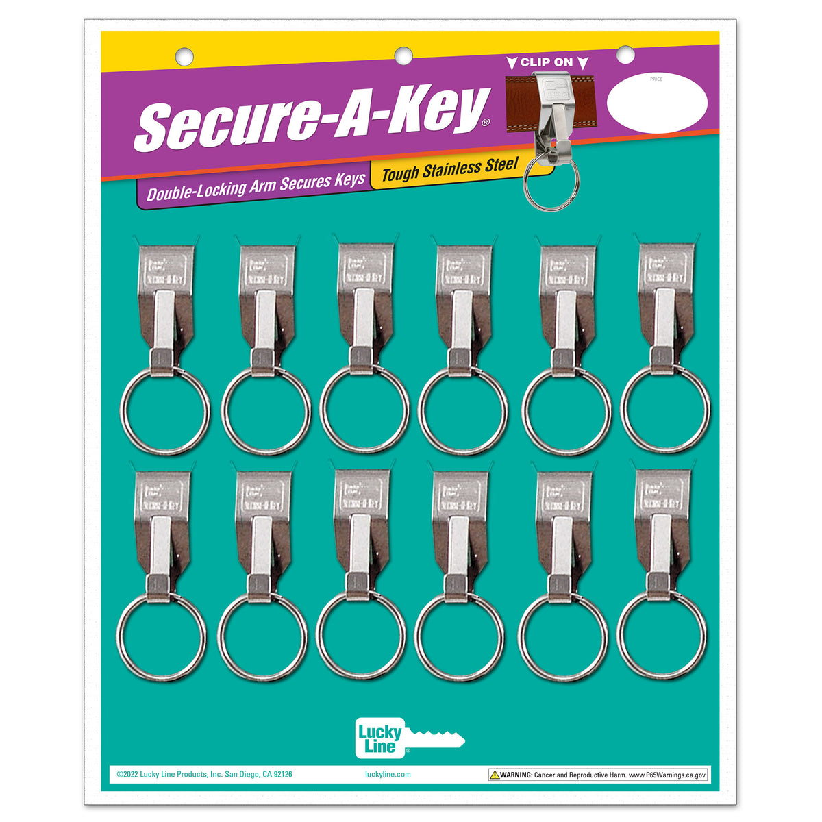 Secure-A-Key® Clip On | Belt Clip | Lucky Line Products